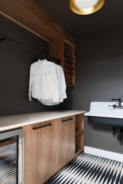 A Former NYC Artist's Loft With a Laundry That Becomes a Bar