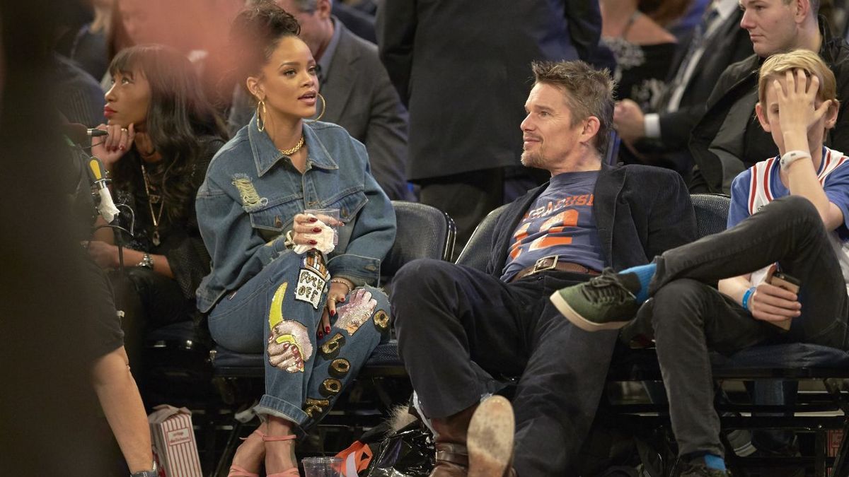 Ethan Hawke Joked About 'Openly Flirting' With Rihanna, And Maya Hawke ...