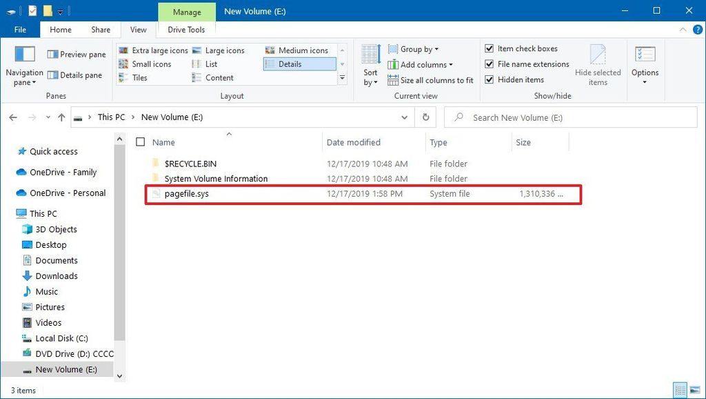 How to move virtual memory to a different drive on Windows 10 | Windows ...