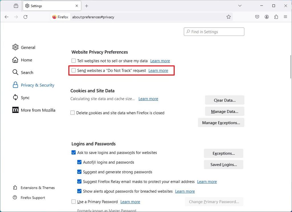 What's Do Not Track, and how do you enable it on your Windows 11 web ...
