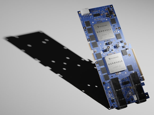 Tenstorrent's RISC-V-based Wormhole AI accelerators are available for ...
