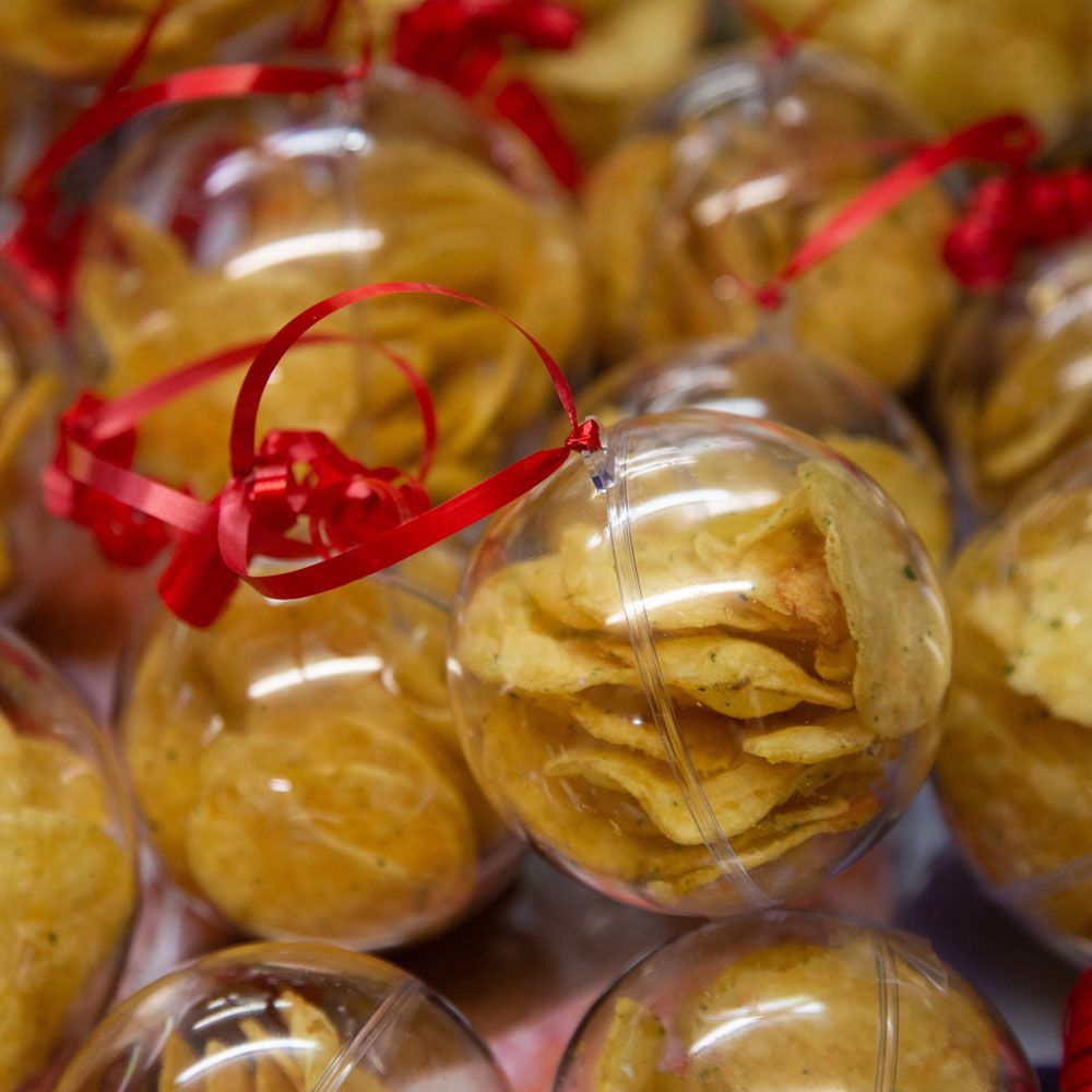 The incredible cheese Christmas tree – decorated with onions and crisps ...