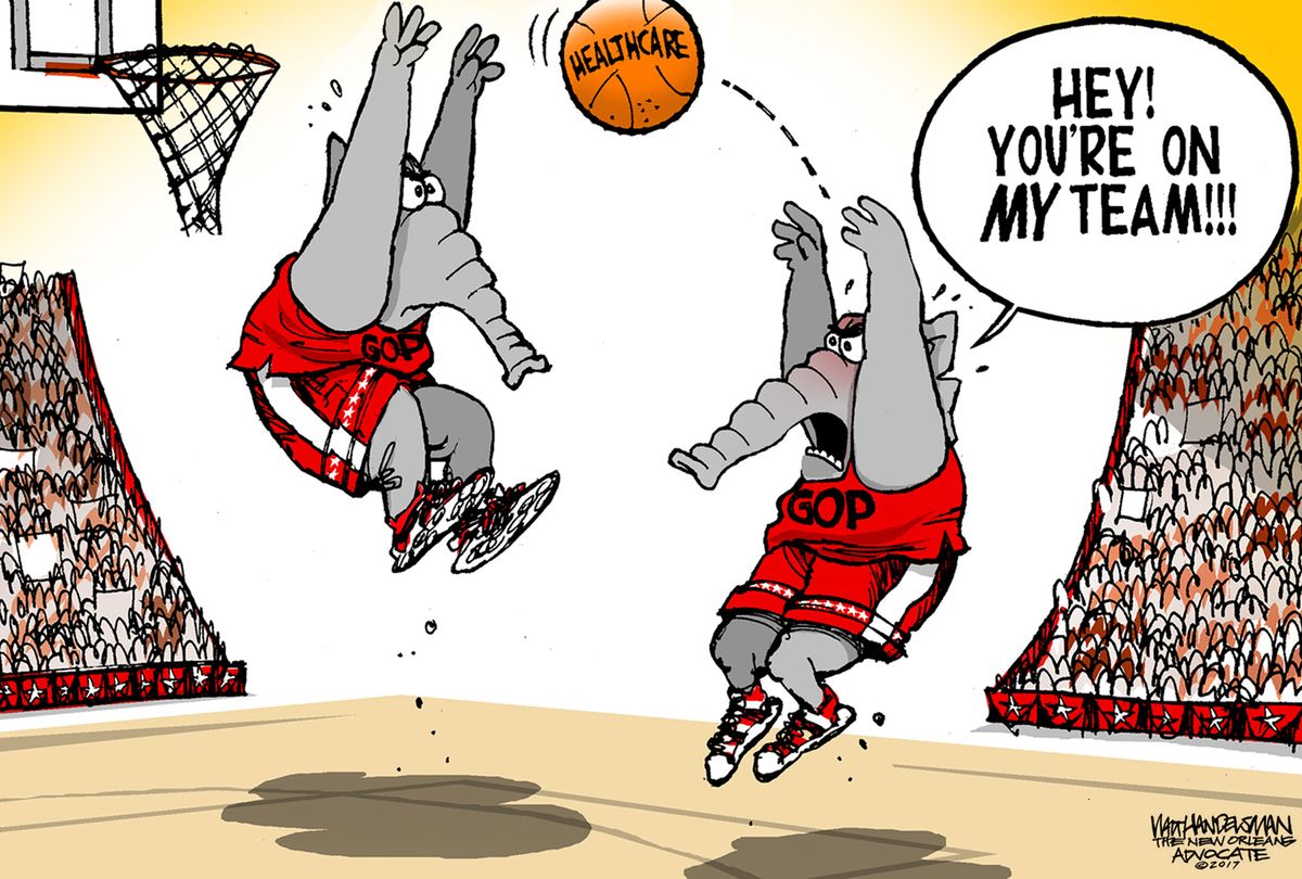Political Cartoon U.S. Healthcare GOP NCAA Basketball Republicans | The ...