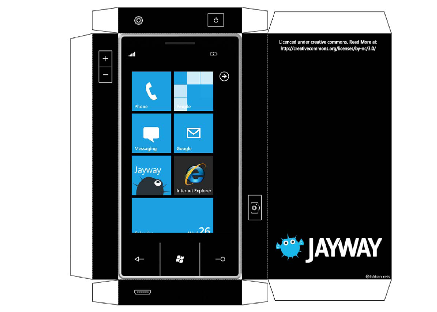 Make your own cutout Windows Phone 7 prototype, feel like a kid again ...