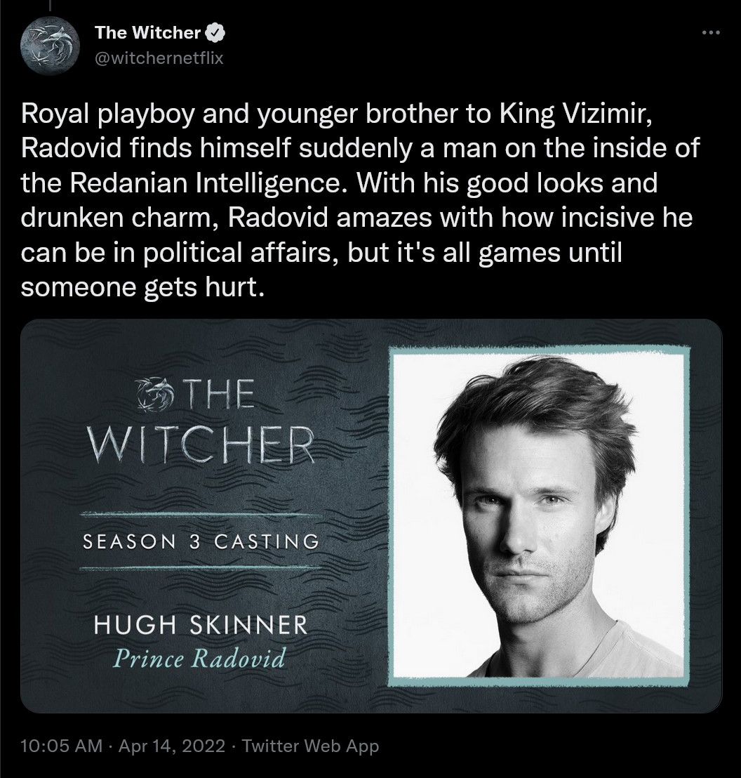 The Witcher on Netflix reveals four new cast members | PC Gamer