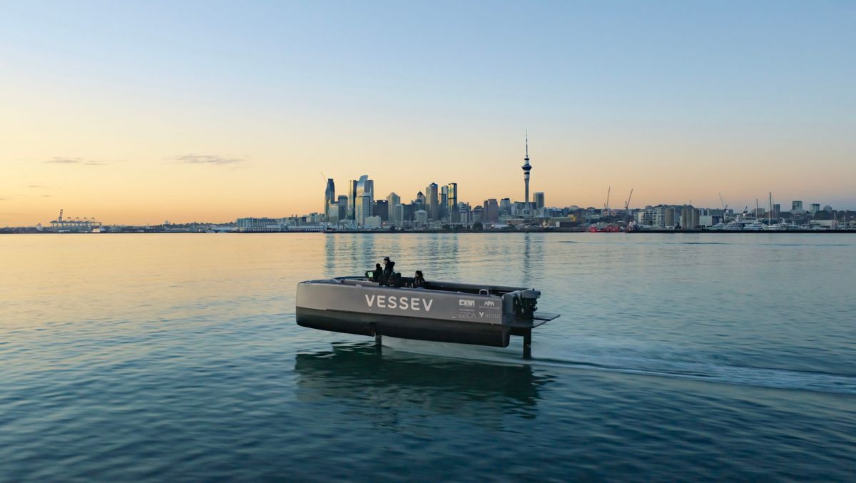 Vessev’s elegant VS-9 electric foiling ferry makes sea travel smoother ...