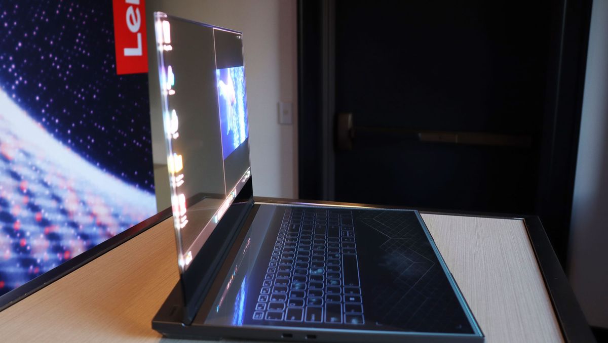 Lenovo's transparent laptop may be the coolest computer you'll hardly ...