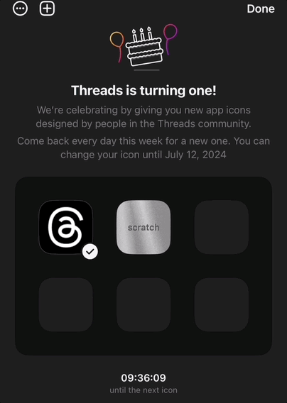 Threads is celebrating its birthday with a hidden cake giving away cool ...