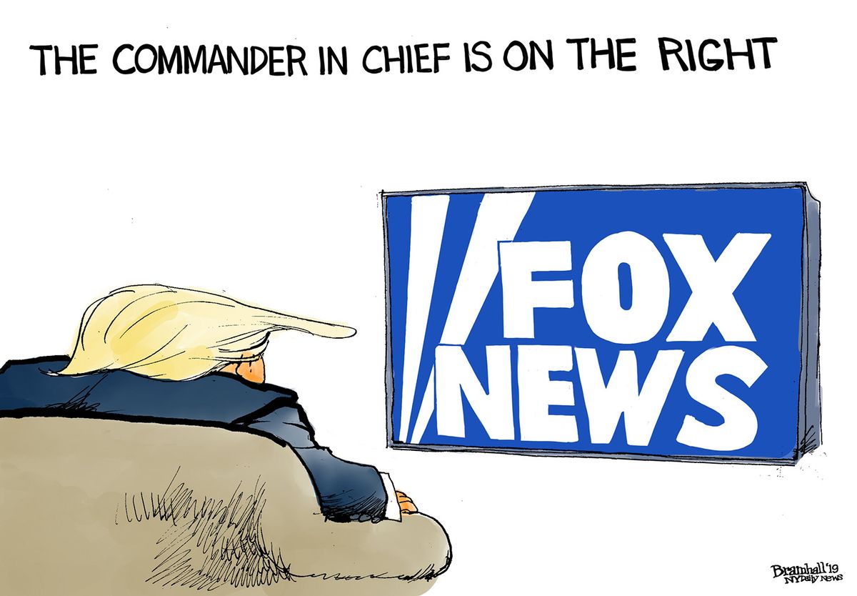Political Cartoon U.S. Trump Fox News Commander In Chief | The Week