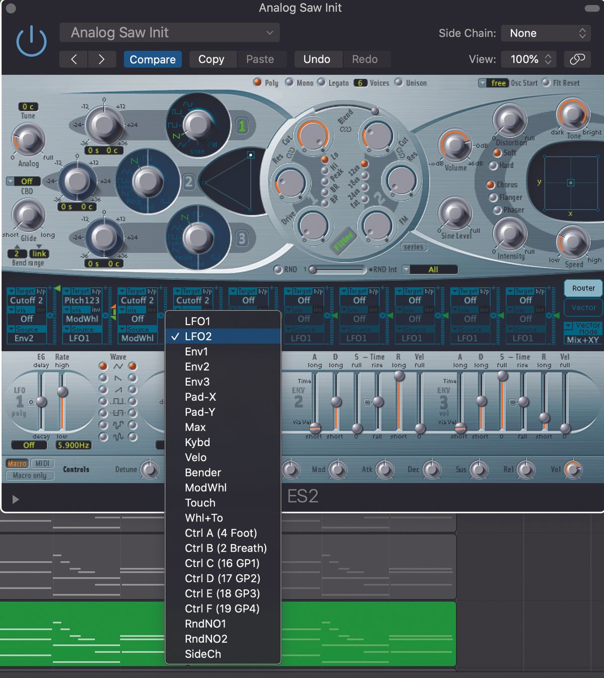 Create the famous wobble bass sound from scratch using Logic's ES2 ...