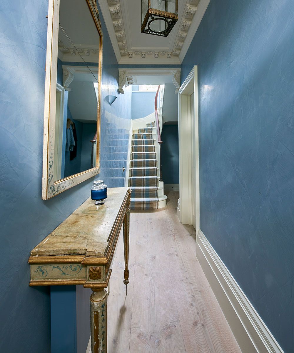An exquisite Georgian property, lovingly painted in shades of blue ...