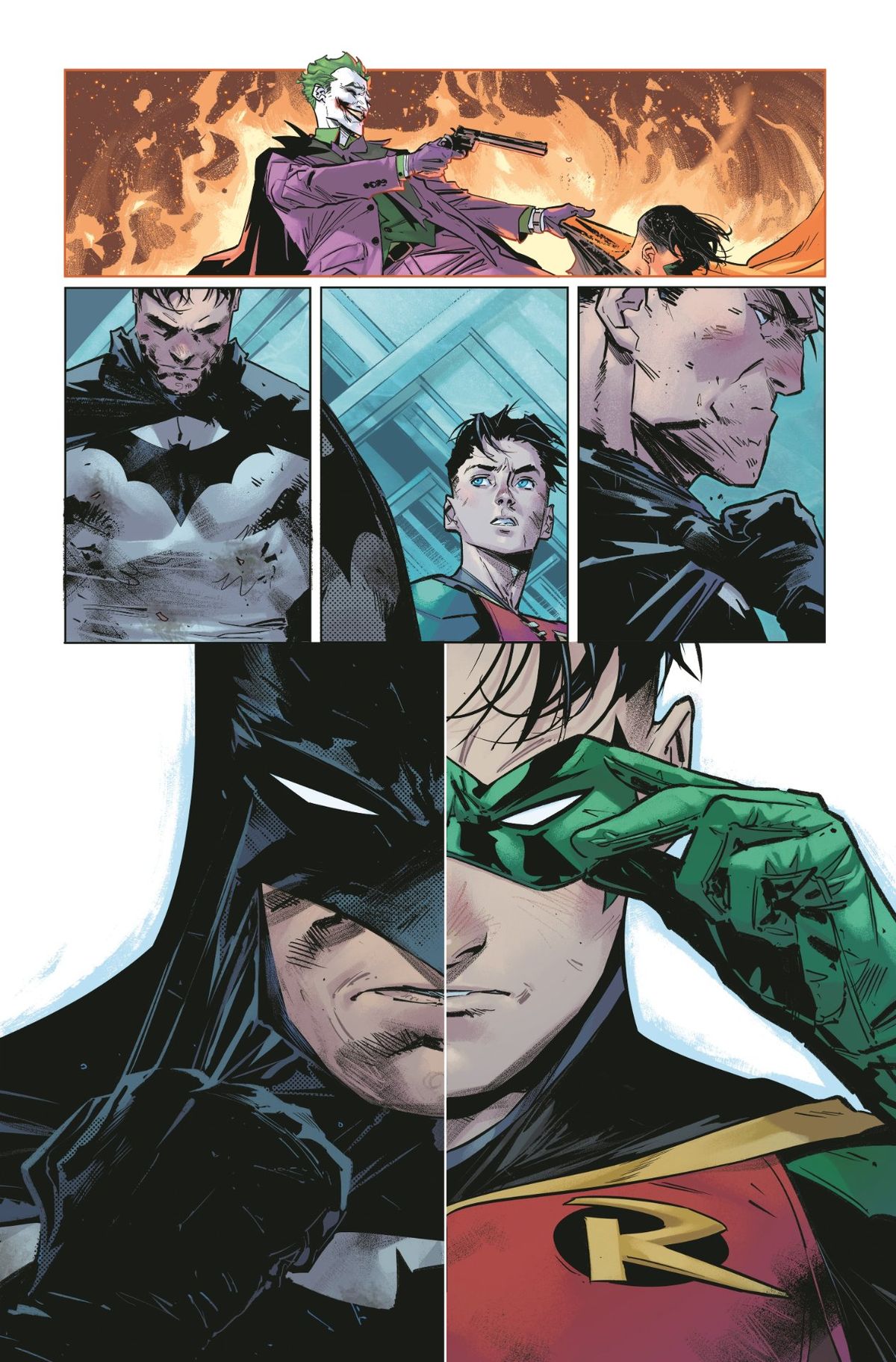Batman and Robin battle Failsafe outside the Fortress of Solitude in Batman #130 | GamesRadar+