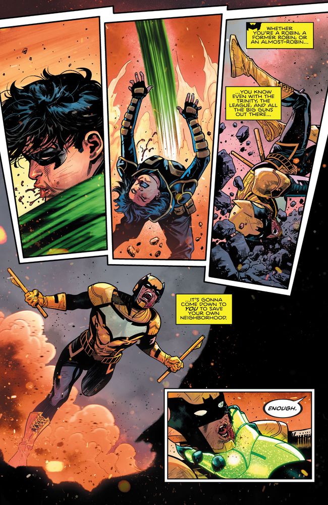 Dueling Robins on display in Nightwing #75 and Death Metal Robin King ...