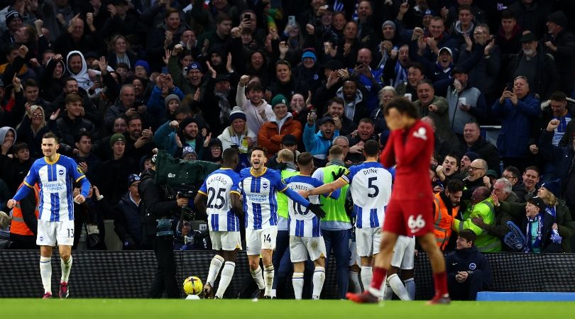 Liverpool lose at Brighton for first time in 60 years as Reds ...