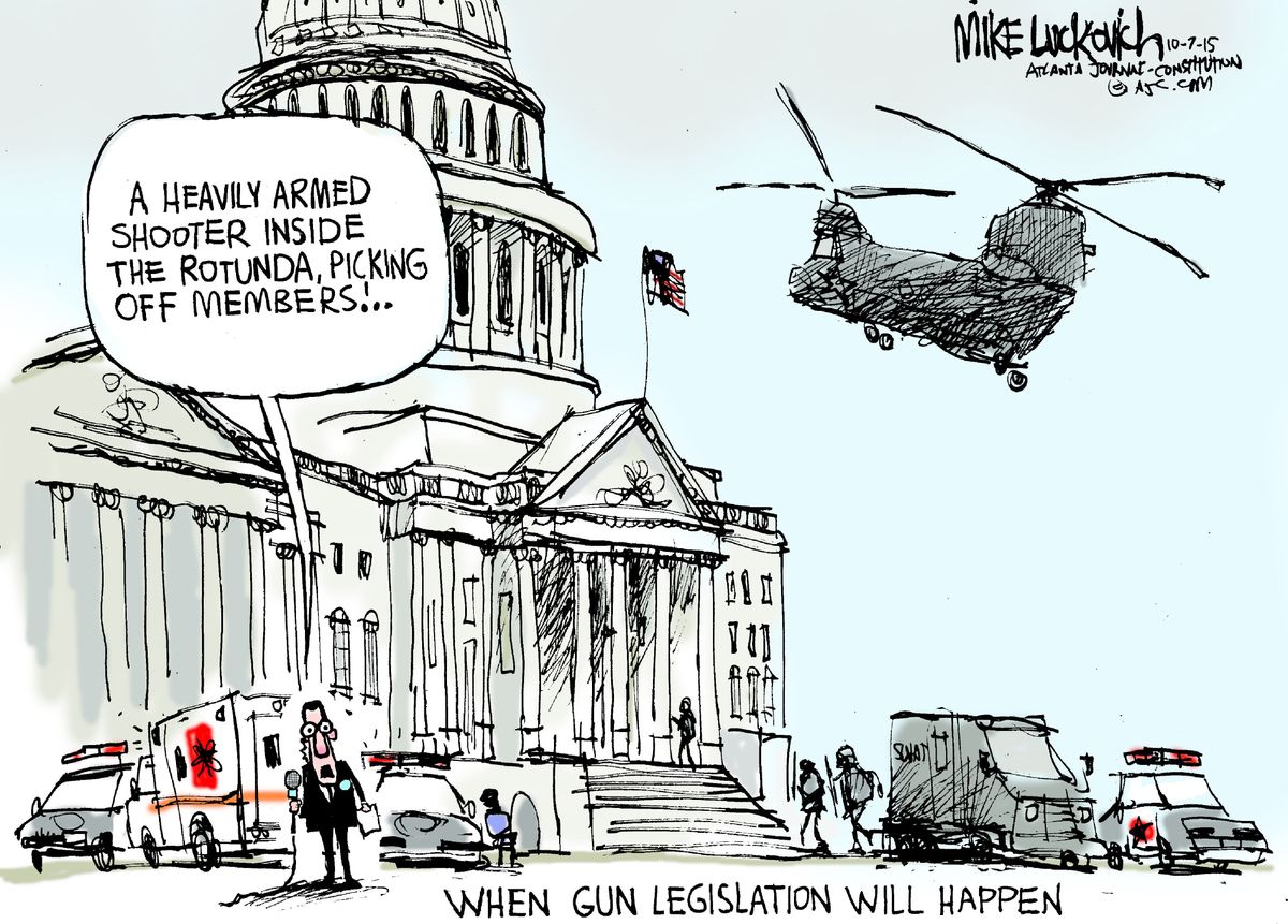 Editorial cartoon U.S. Gun Control Laws | The Week