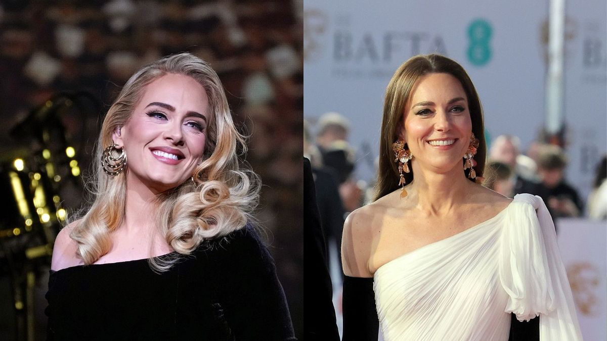 Adele wears Kate Middleton's favorite dress designer with 'fun' hair in ...
