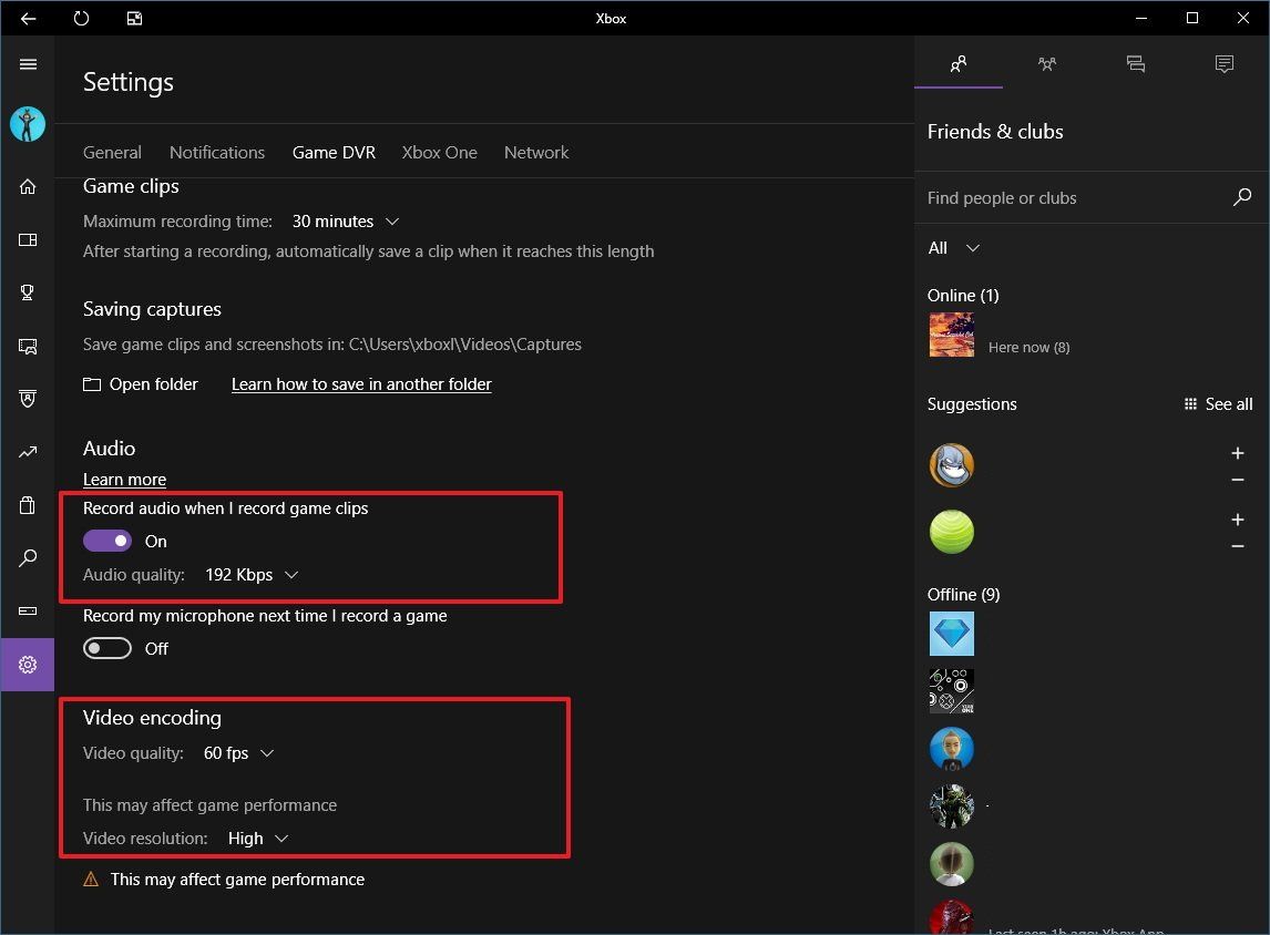 How to record games at 60 FPS with high quality audio using Game DVR on ...