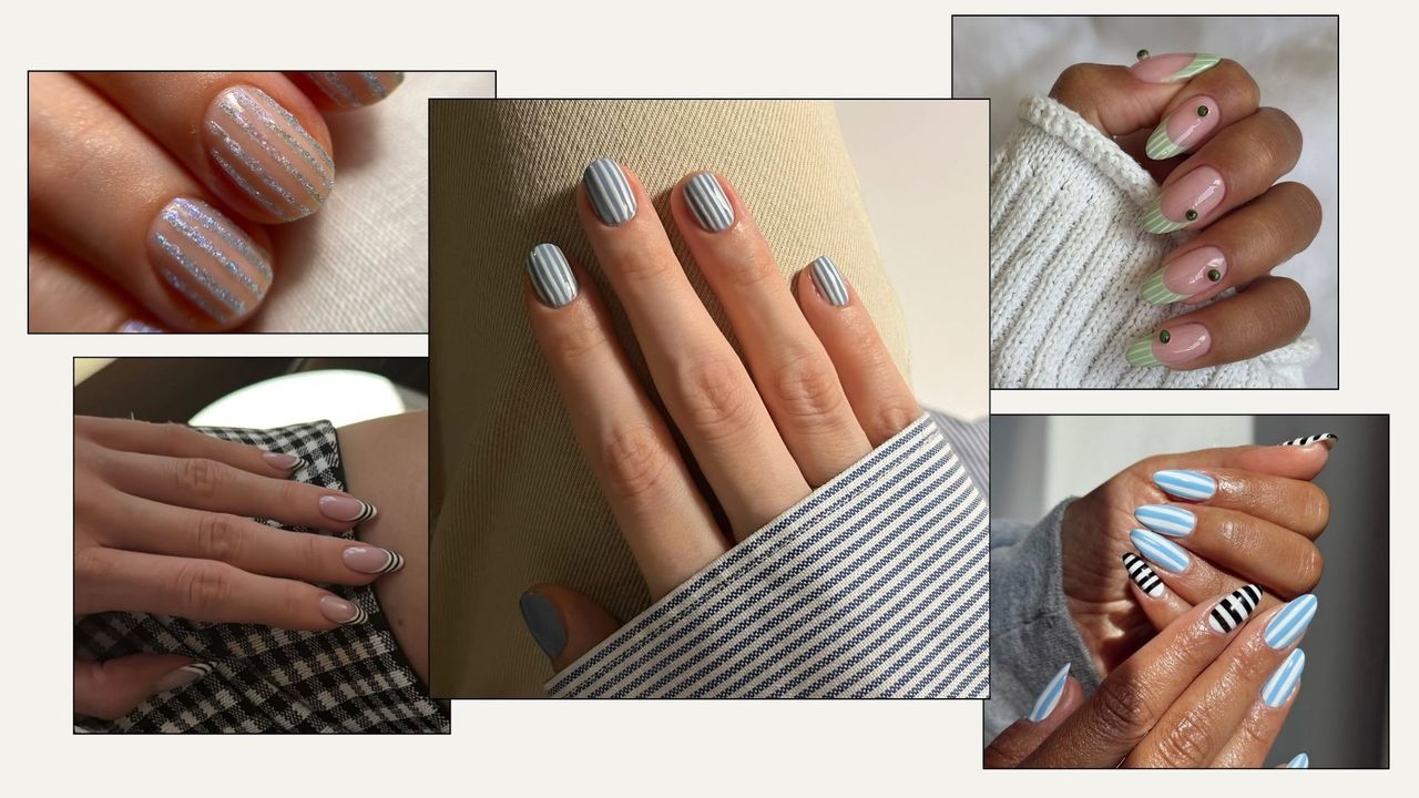 17 Striped Nail Art Ideas to Bookmark Right Now | Who What Wear