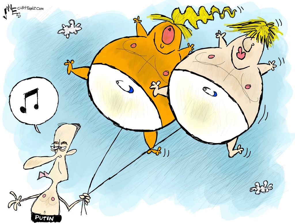 Political Cartoon Putin String Trump Boris Johnson Balloons | The Week