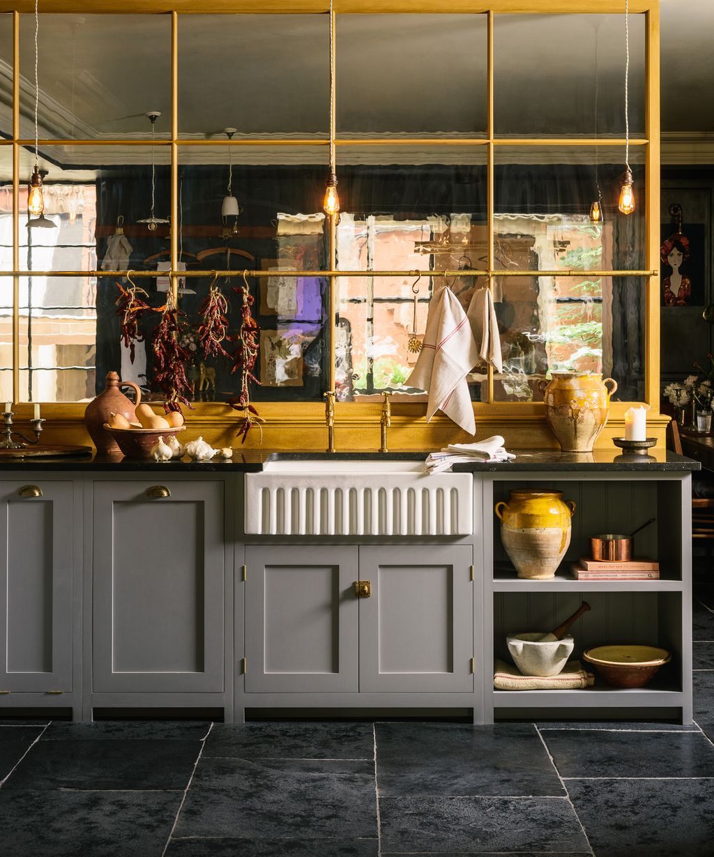 Antique and fluted glass are trending in the kitchen | Homes and Gardens