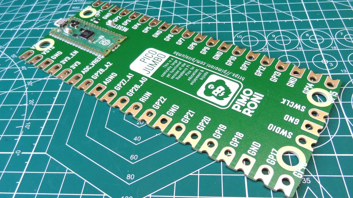 Pimoroni Pico Jumbo Review: Giant Pico Board that Uses Alligator Clips ...