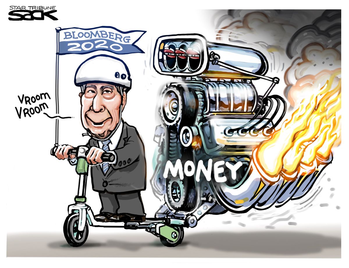 Political Cartoon U.S. Bloomberg 2020 Running | The Week