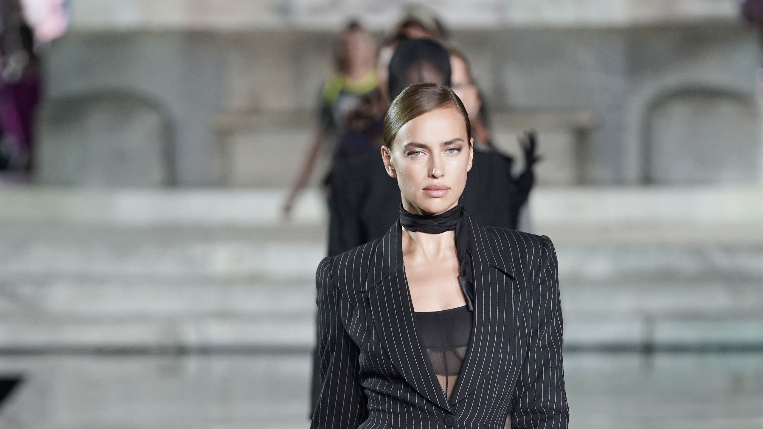 Irina Shayk Walks CR Runway x LuisaViaRoma Runway, for the First Time ...