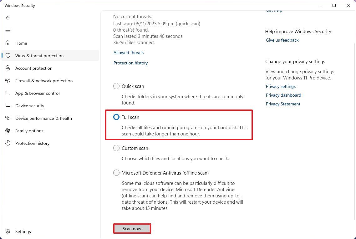 How to get started with Microsoft Defender Antivirus on Windows 11 ...