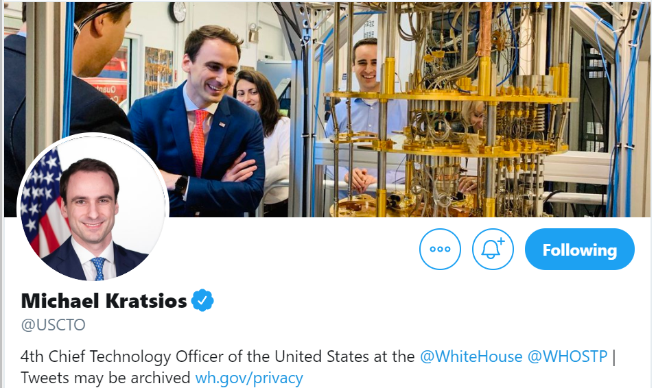 U.S. CTO Kratsios Takes to Twitter | Next TV | Multichannel News