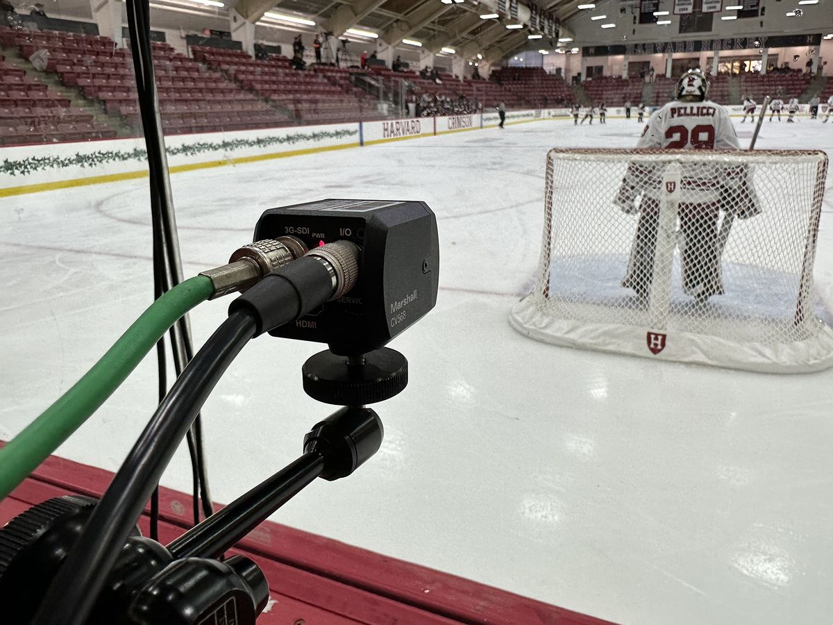 Harvard University Ice Hockey Deploys Marshall’s CV568 Camera | TV Tech
