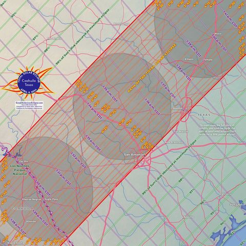 Total solar eclipse 2024 maps of the 'path of totality' | Space