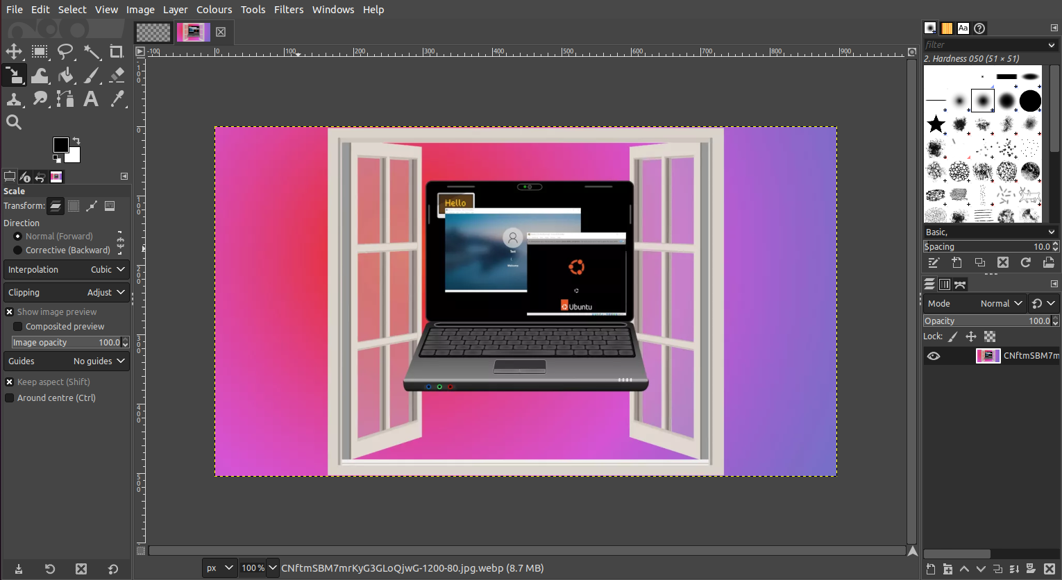 Di Egyszer bb K lt szet How To Resize Canvas In Gimp Munk s Arch v