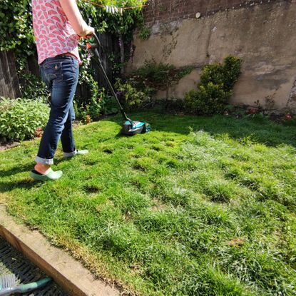 This compact lawn mower is a dream for small gardens | Ideal Home
