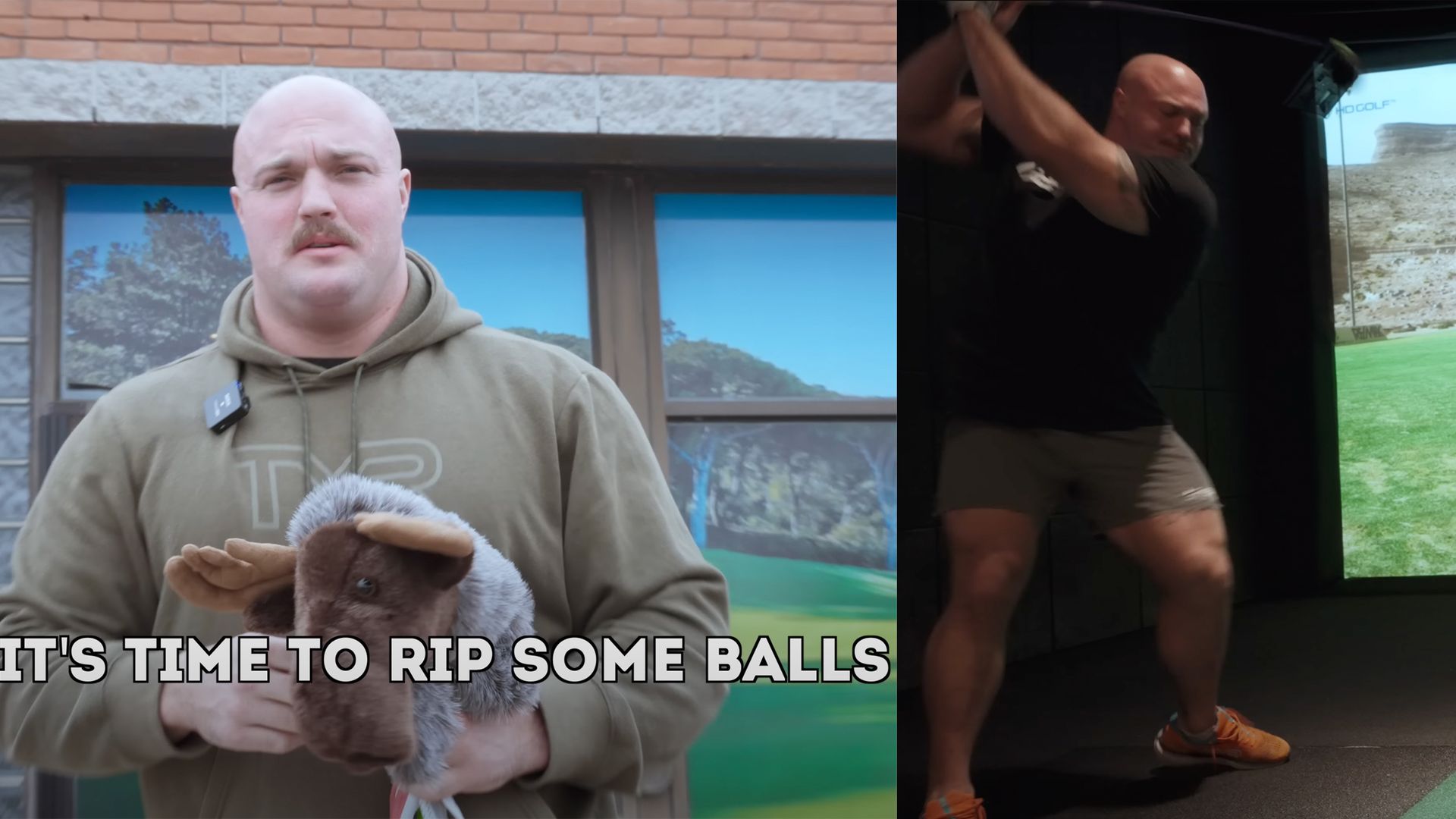 The World's Strongest Man Took On A Long Drive Contest...And His ...