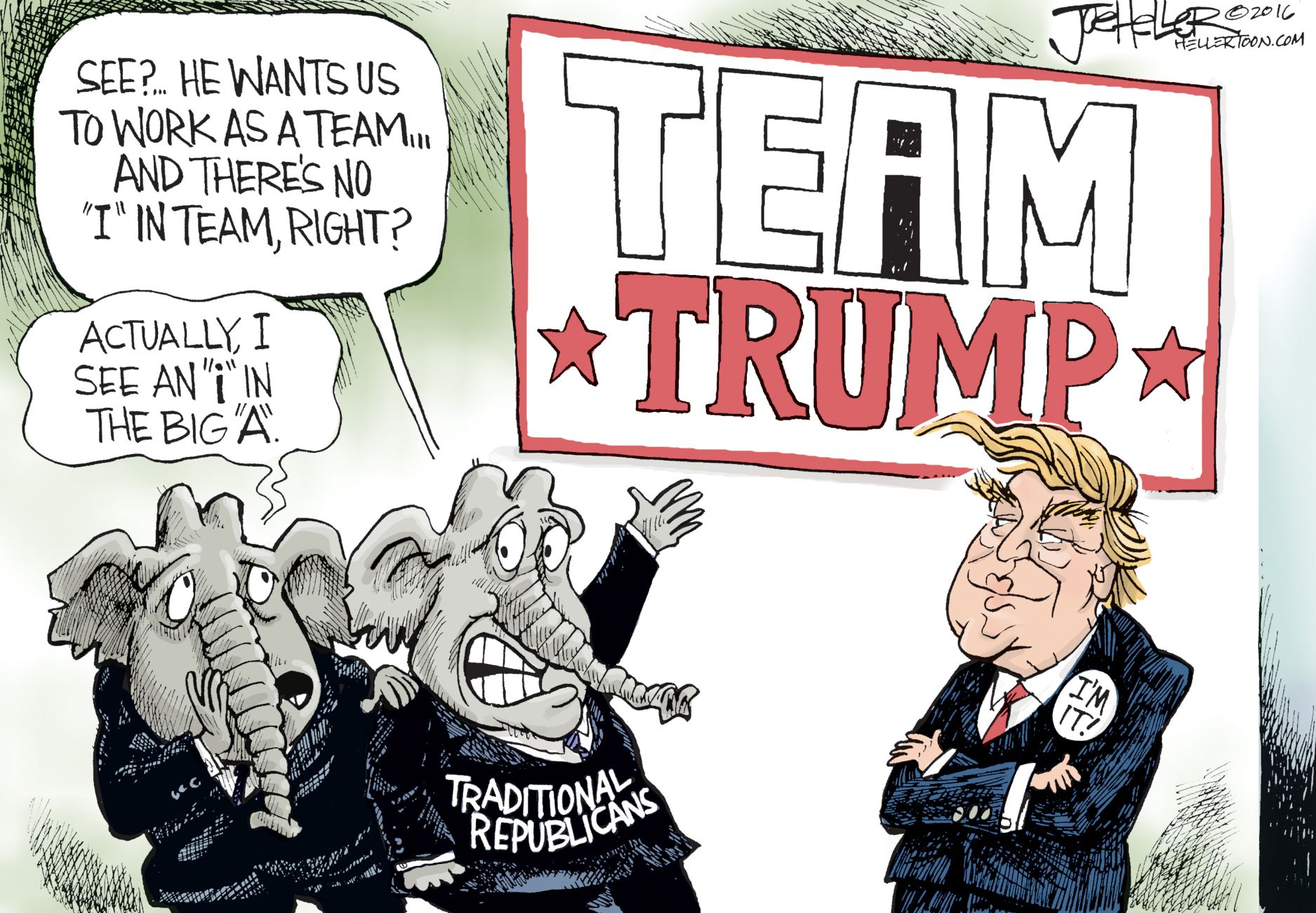 Political Carton U.S. Team Trump 2016 | The Week