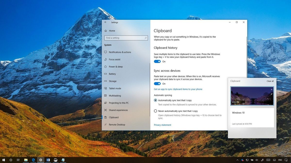 How to use the new clipboard on Windows 10 October 2018 Update ...
