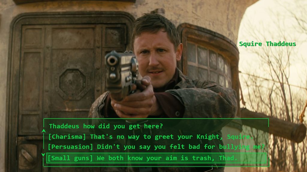 The Fallout show's loser Squire Thaddeus is the most quintessential ...