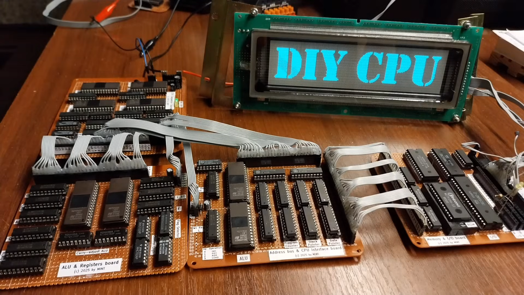 Enthusiast builds a fully functional CPU from old memory chips — hand ...