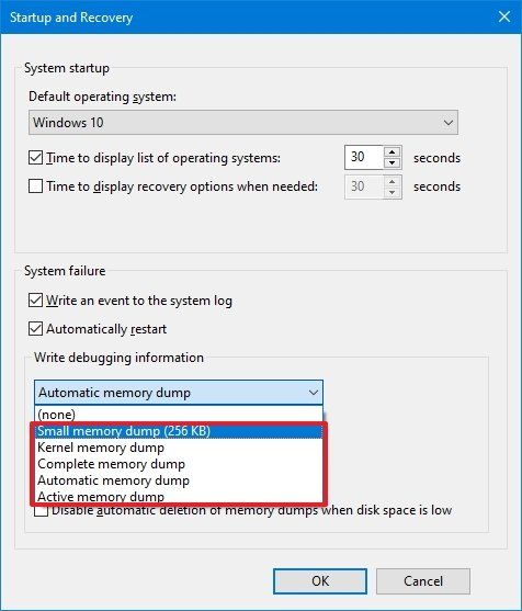 How to manage crash dump settings on Windows 10 | Windows Central