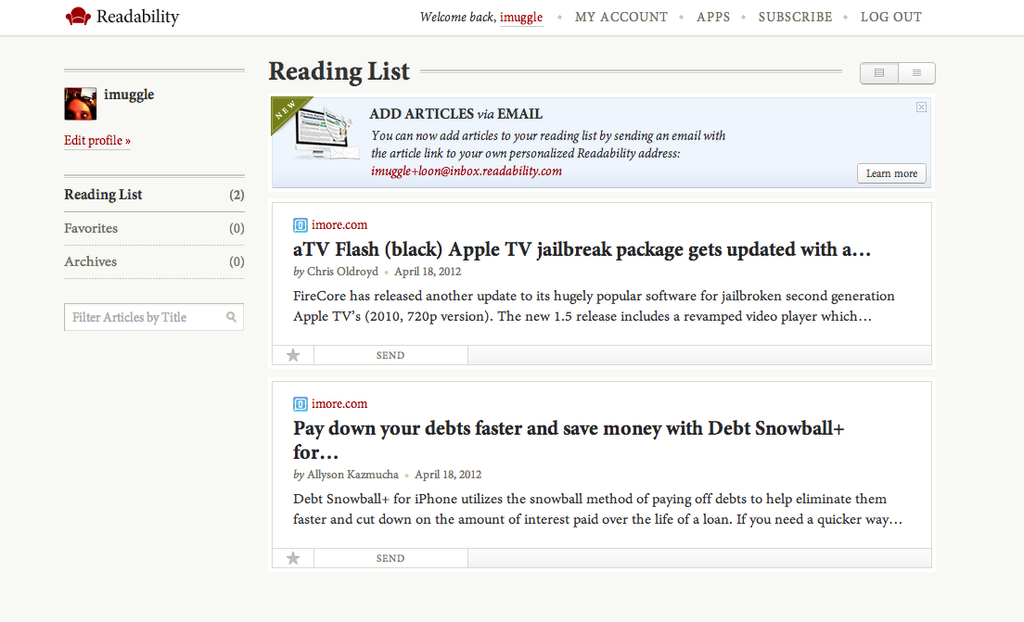 Instapaper vs Pocket vs Readability: iPhone read later app shootout | iMore