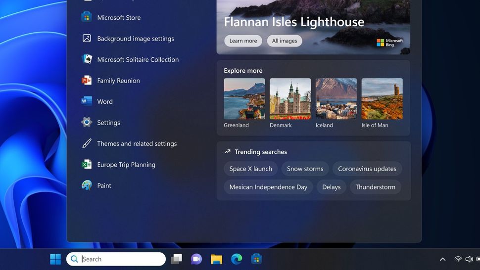 Windows 11's search box can contrast with the Taskbar in latest Insider ...