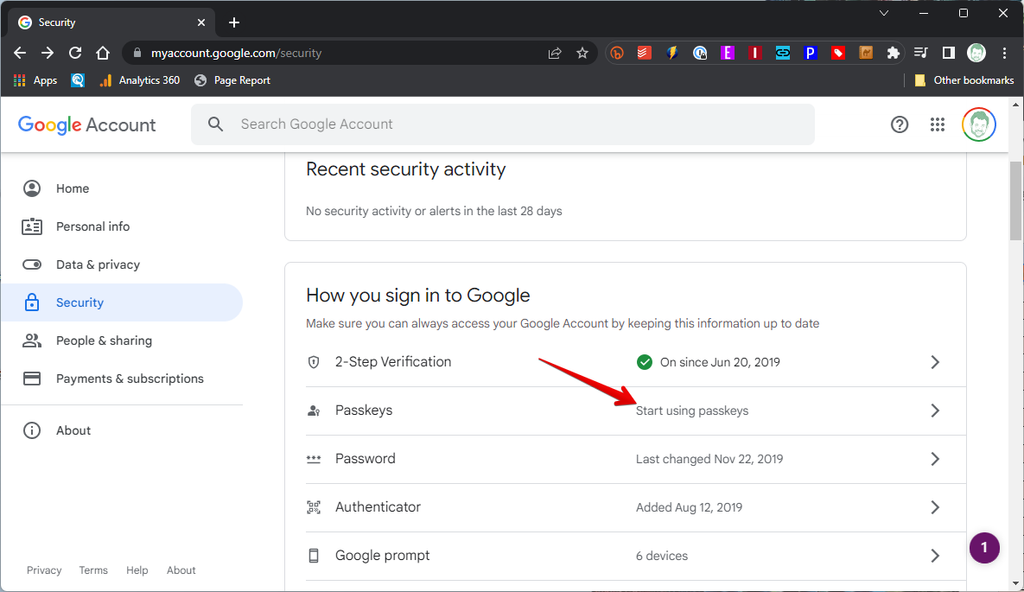 How to use passkeys to sign into your Google account — experience a ...