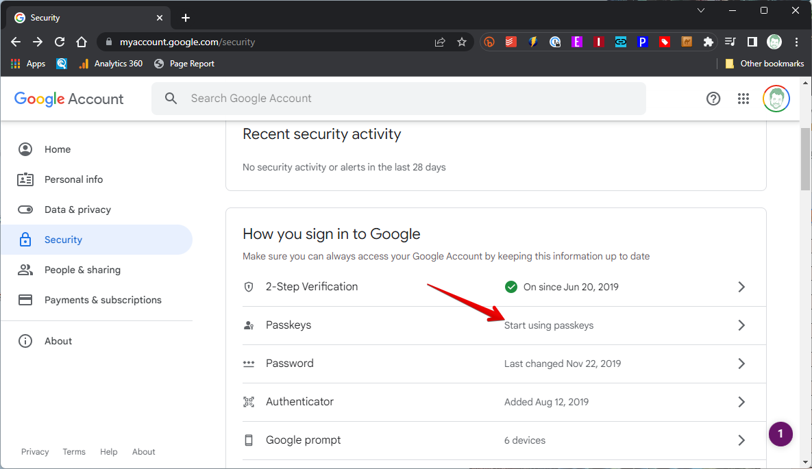 How to use passkeys to sign into your Google account — experience a ...