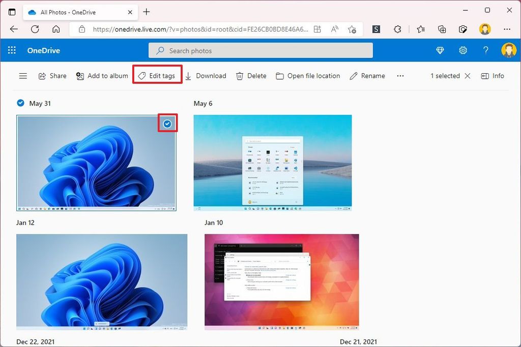 How To Use Tags For Pictures In OneDrive Windows Central