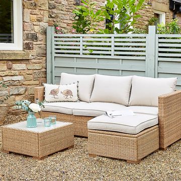 The Aldi Rattan Corner Sofa returns next week – set a reminder | Woman ...