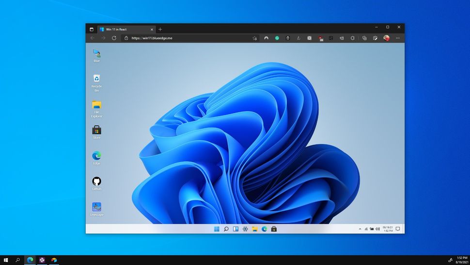Windows 11 (sort of) comes to the web with simulated experience ...