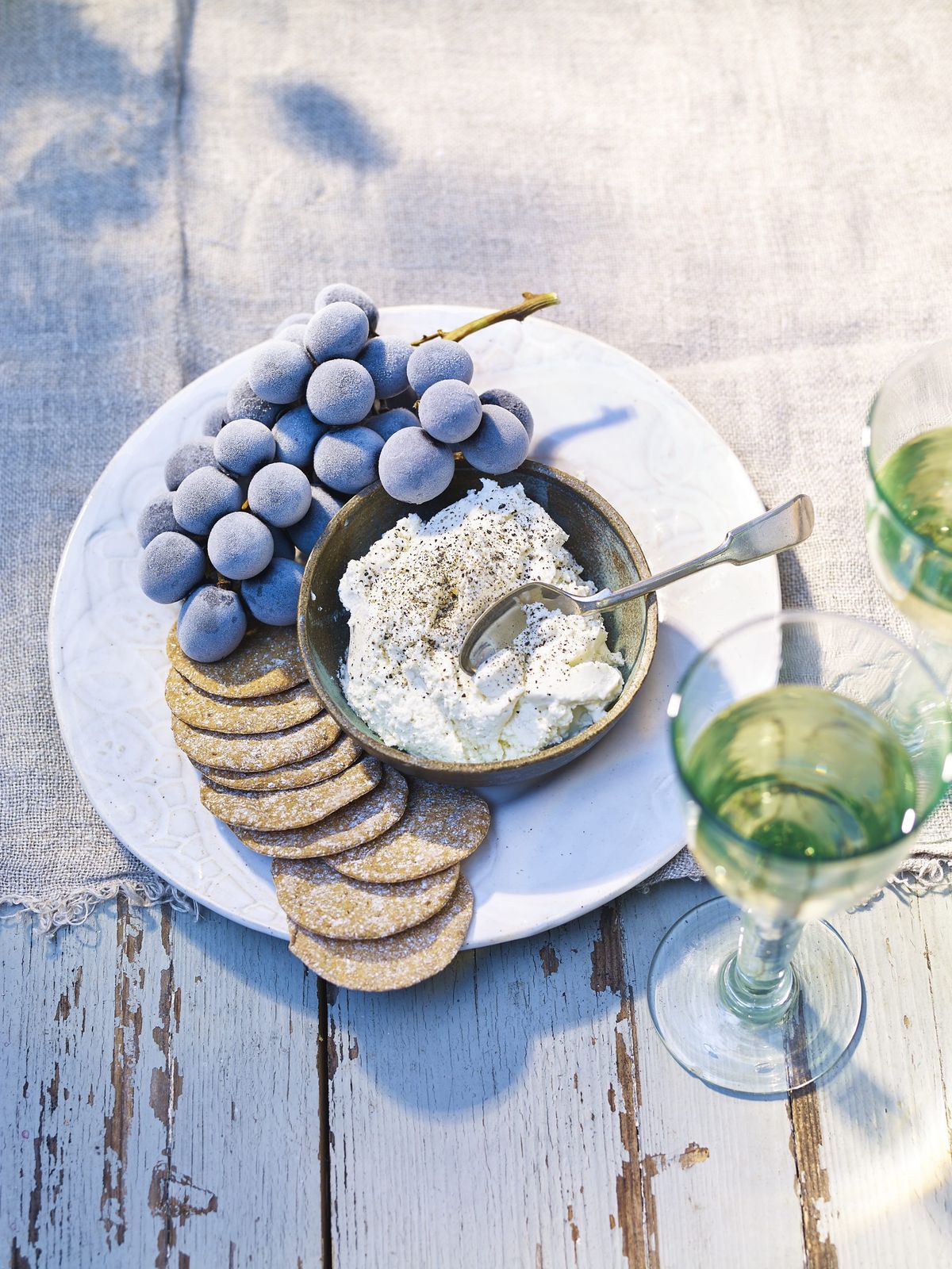 Goat’s Cheese “Pâté” With Frozen Grapes | Dessert Recipes | Woman & Home