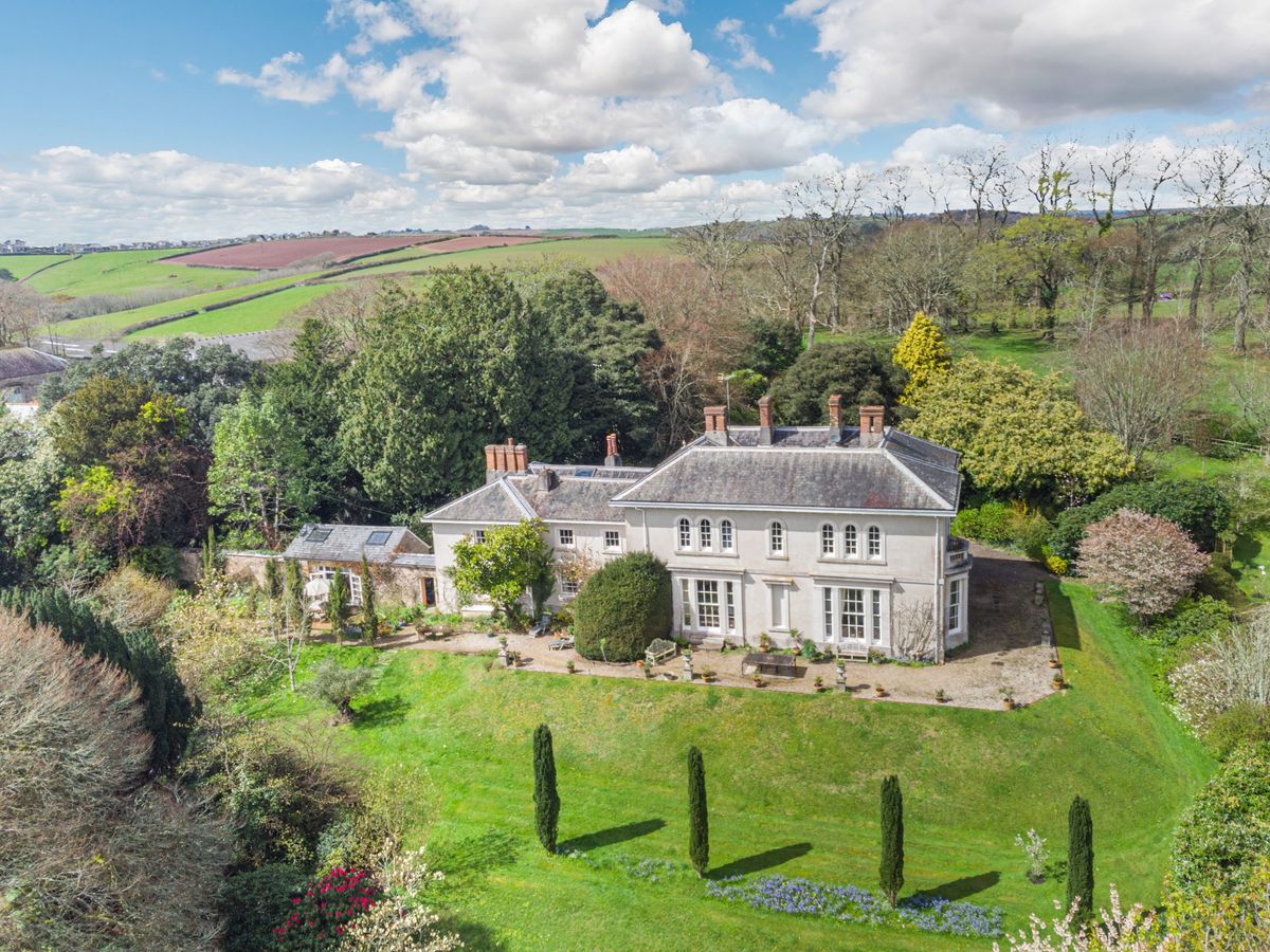 A grand Georgian villa in Cornwall with grace, charm and its own ...