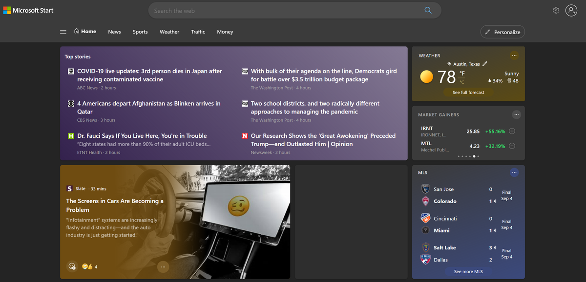 Microsoft Start is a personalized news feed arriving on Windows 11 and ...