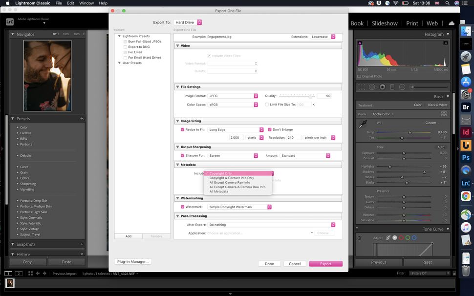 How to finish off your edits and export your photos in Lightroom ...